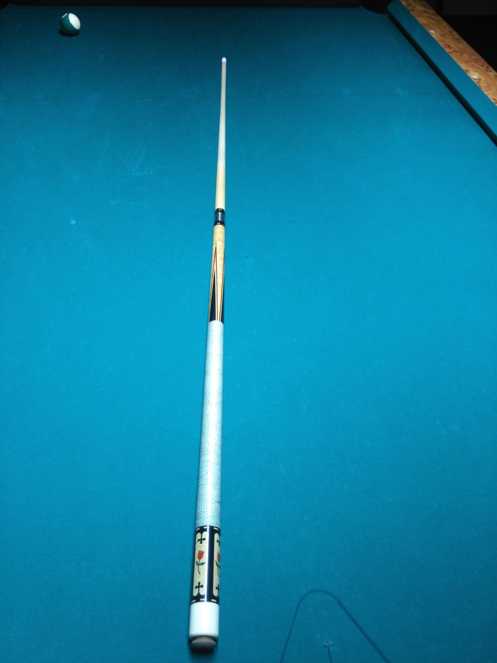 Paul Huebler Cue with original + replacement shaft Paul Huebler Cue with original + replacement shaft