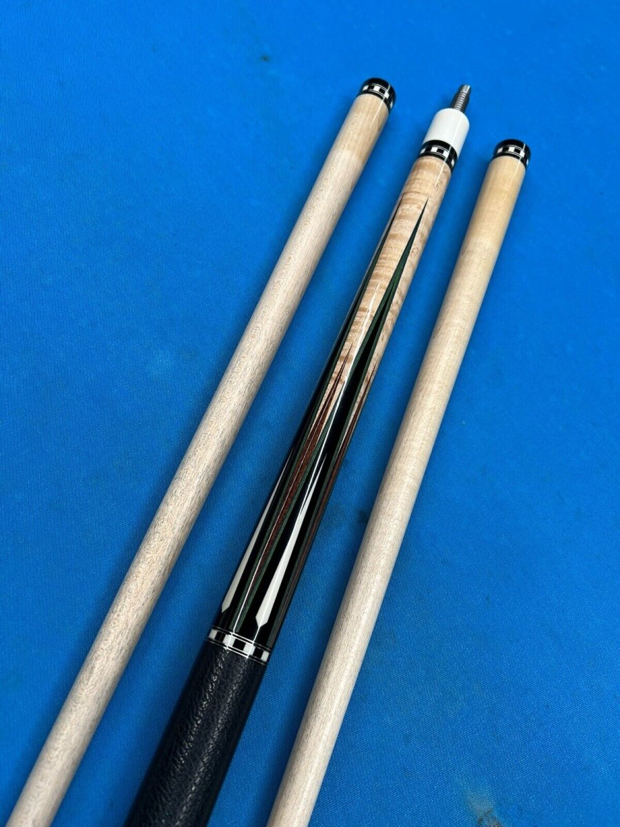 Sold - High End Beautiful Classic Custom Mike Bender cue with 2 ...