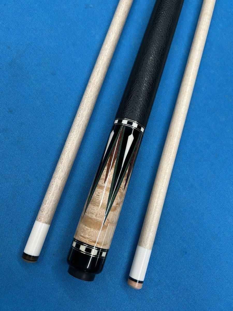 Sold - High End Beautiful Classic Custom Mike Bender cue with 2 ...