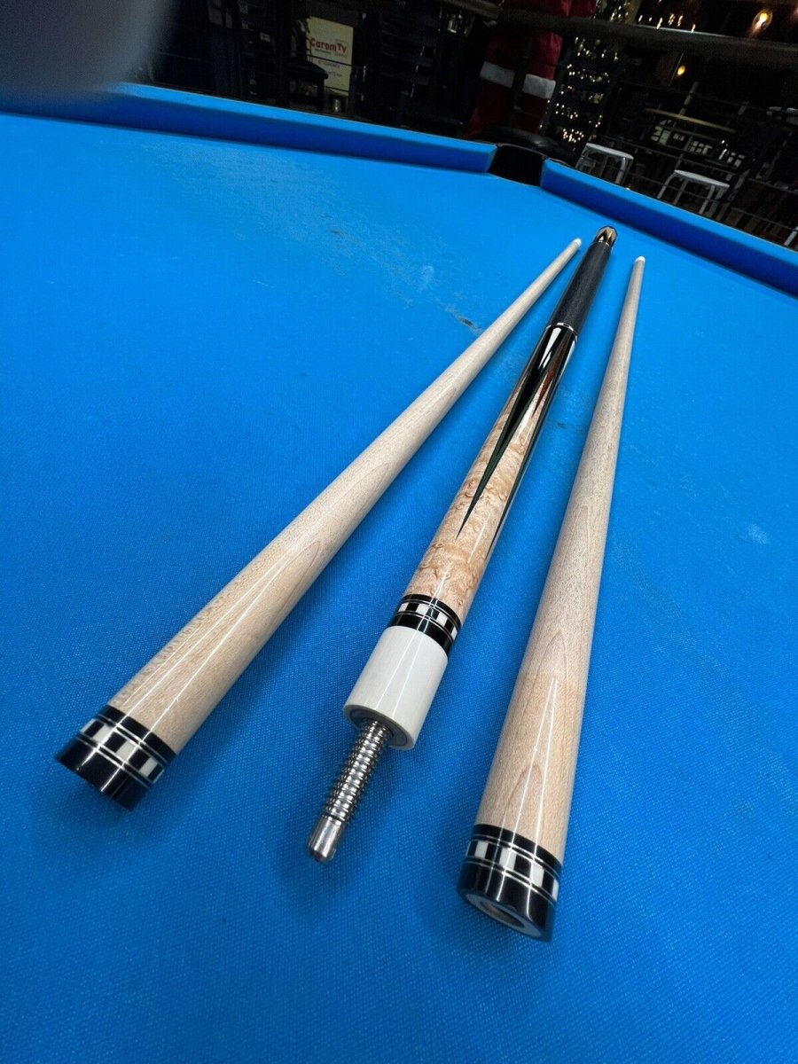 Sold - High End Beautiful Classic Custom Mike Bender cue with 2 ...