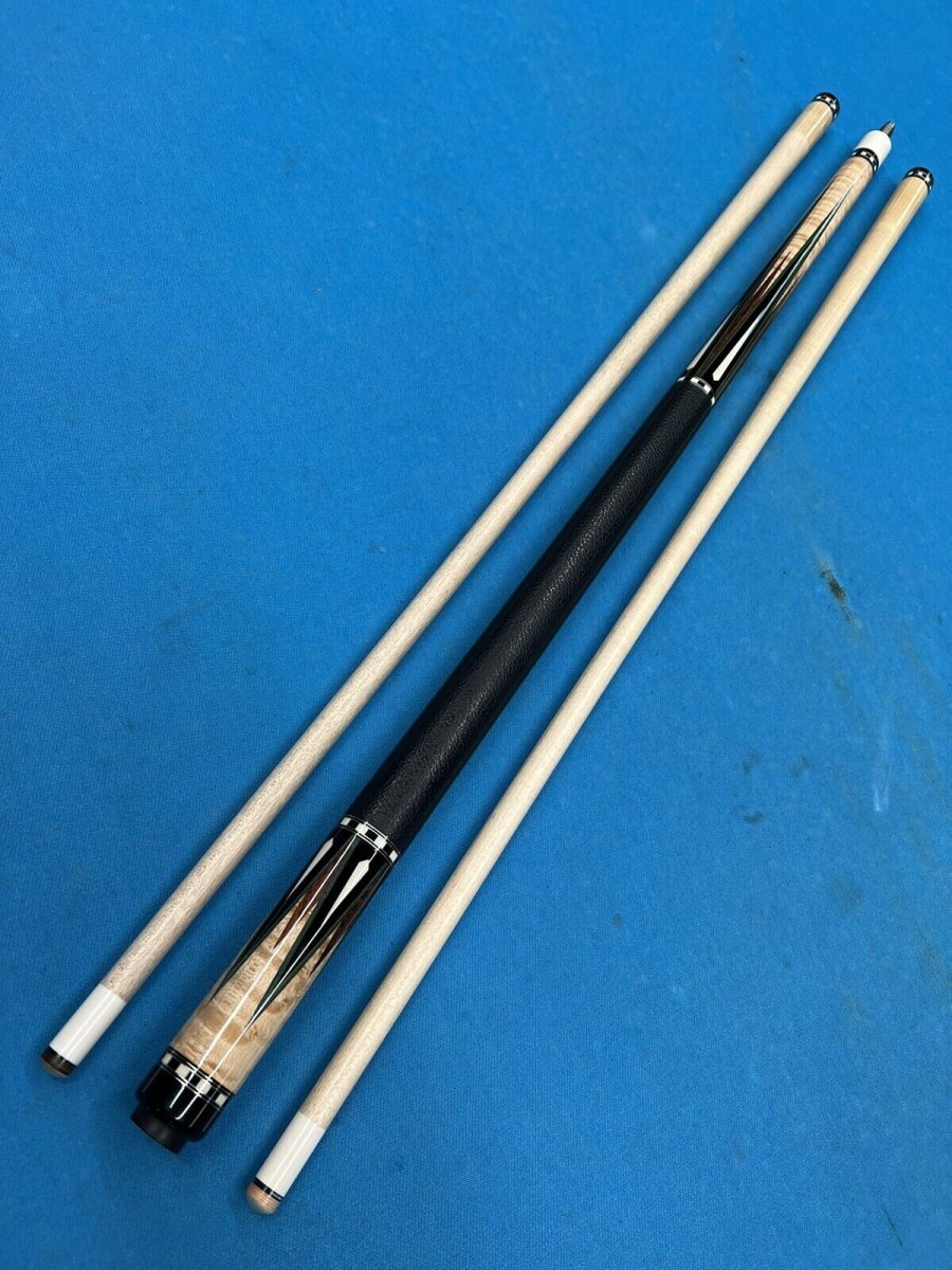 Sold - High End Beautiful Classic Custom Mike Bender cue with 2 ...