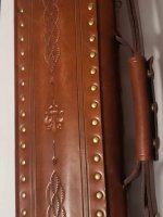 Sold - Vintage Jack Justis 2x4 Tooled Leather Case | AzBilliards Forums