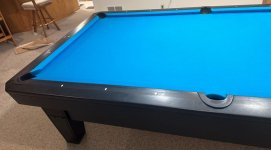 Sold - 9 Foot Diamond Pro-AM Pool Table, Black 4.5" Pockets. Excellent ...