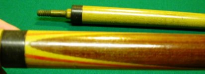 Old double butterfly splice cue? Brunswick? | AzBilliards Forums
