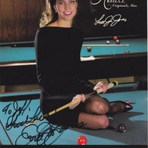 Autographed picture of Loree Jon Jones AzBilliards Forums